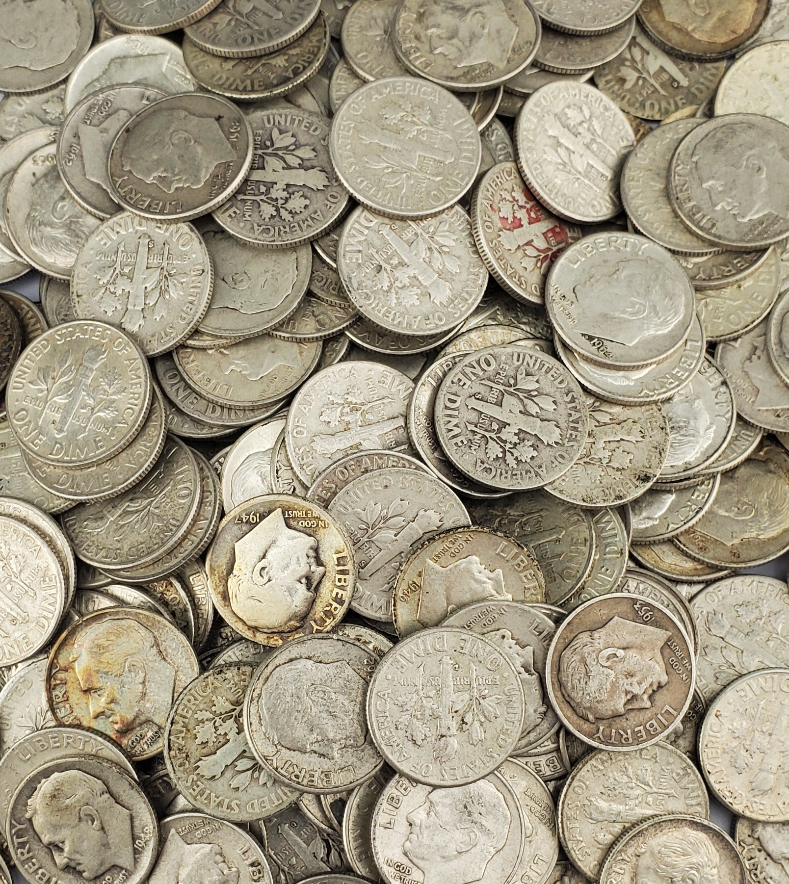 $5 Dollar Face Value Roosevelt 90% Junk Silver Dimes (Random Year) – TCCC